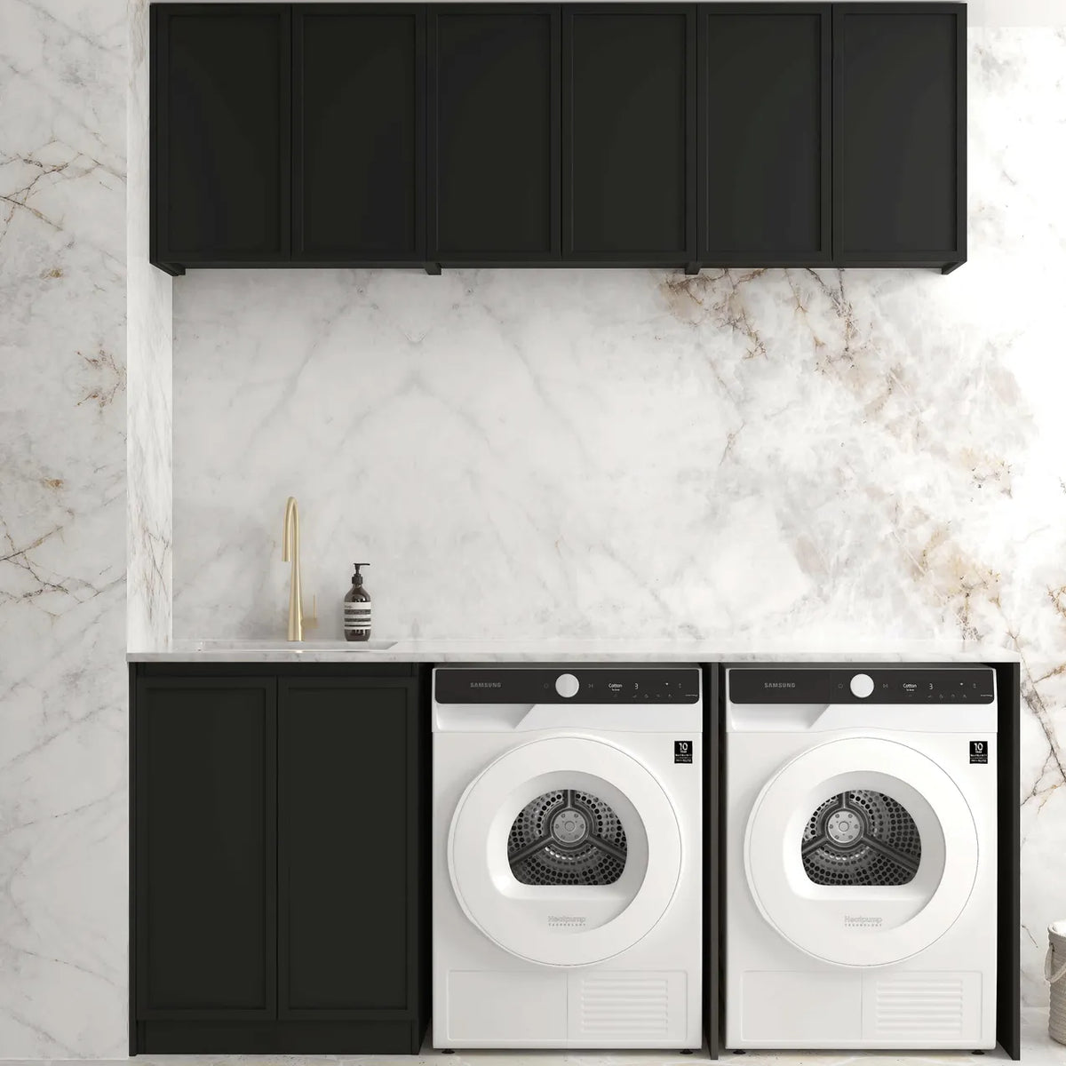 Hampshire Laundry Kit 1960 × 600 × 2100 mm – Black | Laundry Cabinet ...