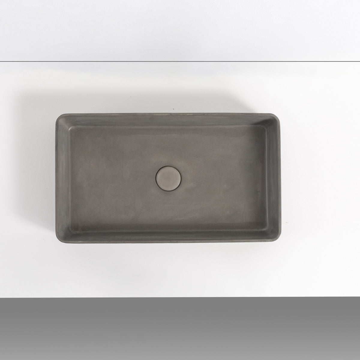 HARPER Long Rectangle Concrete Basin - Matte Grey – Ava Home Interiors
